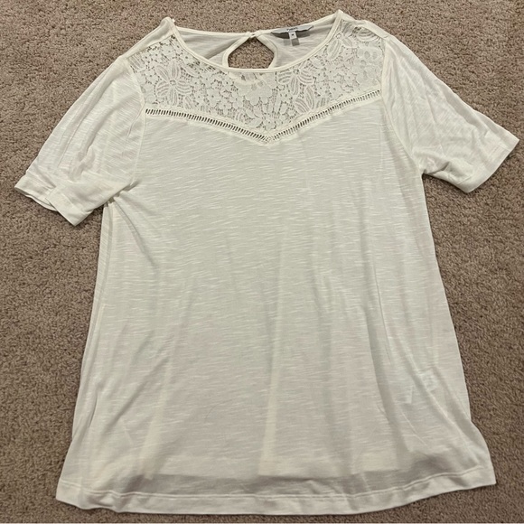 next | Tops | Next Offwhite Left Short Sleeve Blouselike Shirt With ...